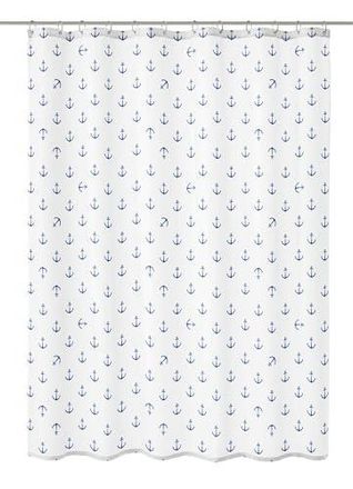 Kleine Wolke Anchor Duschvorhang TXT Dunkelblau, 120x200 cm