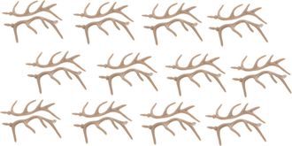 Valiclud 24 Paare Kunststoff Rentiergeweih Bastelzweige Weihnachtsdeko DIY Schneemann Hand Zubehör Langlebig für Kinderhandwerk und Festliche Winterdekoration