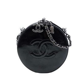 Chanel Sac bandouli&egrave;re en cuir verni doccasion - Femme - Pre-owned - Noir - Taille: ONE Size