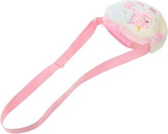 Beaupretty Paquet Bandouli&egrave;re Licorne Peluche pour Filles, Paquet &agrave; Main Kawaii de Coeur, Couleur Pastel Rose, Taille Compacte, pour Rangement Pi&egrave;ces de Monnaie 