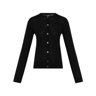 Dsquared2 Damen, Strickwaren, Schwarzk, MGröße