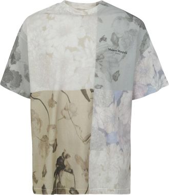 Maison Margiela Homme, Tops, Gris, Taille: L Patchwork T-shirt