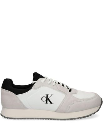 Calvin Klein Jeans baskets à empiècements - Blanc