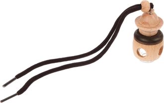 Soimiss Nachf&uuml;llbare Glas Parf&uuml;mflasche Auto Lufterfrischer Aromatherapie Duftfl&auml;schchen mit Holzverschluss Dekorative Auto Innenraum Deko Leer zum Bef&uuml;llen m