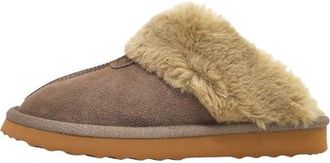 OOG Generation Pantoufles pour femme en cuir, pantoufles en cuir véritable, doublure chaude, convient pour lintérieur et lextérieur, convient pour lintérieur et lext