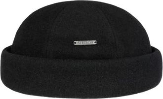 Stetson Bonnet Sparr Docker Femme/Homme - Made in The EU Doublure Polaire en Laine a Revers avec Revers, Bonnets Docker, Doublure, Automne-Hiver Hiver - XXL (