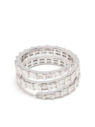 Anita Ko bague en or blanc 18ct sertie de diamants - Argent