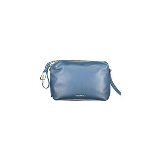 Coccinelle Sac bandouli&egrave;re en cuir avec fermeture &eacute;clair - Femme - Sacs - Bleu - Taille: ONE Size