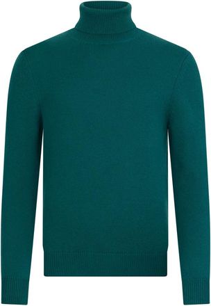 Malo Homme, Pulls, Vert, Taille: XL Pull Col Roul&eacute; en Cachemire