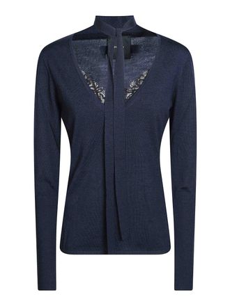 Pinko V-Pullover - Blau