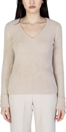 Morgan Femme 212-moove1 Sweater, Taupe, XS EU