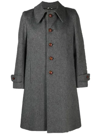 A.N.G.E.L.O. Vintage Cult manteau à simple boutonnage (années 1970) - Gris