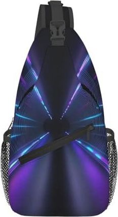 Generic Sac &agrave; dos &agrave; bandouli&egrave;re avec tunnel lumineux 3D pour homme