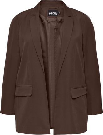 Pieces Damen Pcbossy Ls Loose Blazer Noos Qx, Chicory Coffee, 50 Große Größen