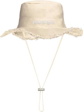 Palm Angels Homme, Accessoires, Beige, Taille: ONE Size Palm Angels Hats