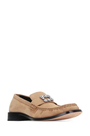 Roger Vivier Womens Viv Moc Strass Loafer 25 Tabaccochiaro Mocassini Loafers