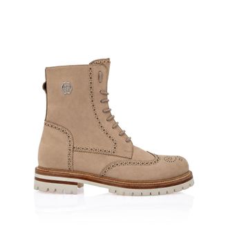 Philipp Plein Homme, Chaussures, Beige, Taille: 42 EU Bottes Mi-haut Plates Hexagon