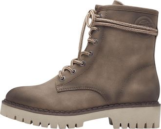 s.Oliver Damen Schn&uuml;rstiefel ohne Absatz Vegan Winter, Braun (PEPPER), 42