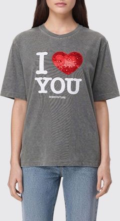 Semicouture T-Shirt SEMICOUTURE Femme couleur Gris