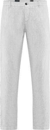 Bomboogie Homme, Pantalons, Blanc, Taille: W31 Pantalon de jogging en lin pur