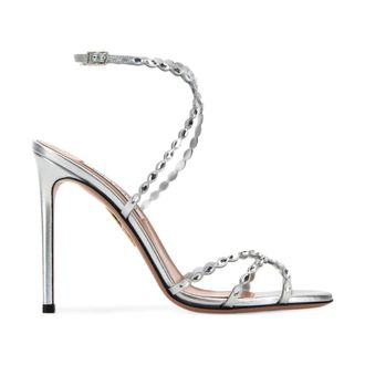 Aquazzura Femme, Chaussures, Gris, Taille: 37 EU Talons &Eacute;l&eacute;gants Argent