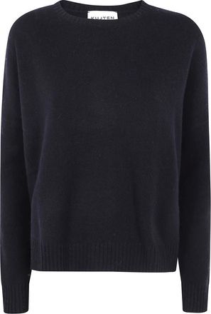 Kujten Kujten, Femme, Pulls, Noir, Taille: 40 FR Pull col rond &eacute;l&eacute;gant