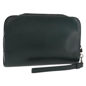 Louis Vuitton Pre-owned Taiga Leder Clutch Bag - - Pre-owned - Damen - Gr&uuml;n - ONE SIZE
