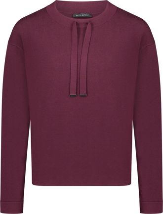 Betty Barclay Damen Feinstrickpullover mit Seitenschlitzen 48, Dark Aubergine