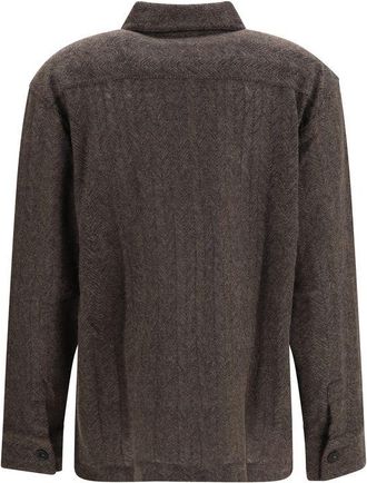 Missoni Cashmere-Blend Zigzag Shirt - Brown