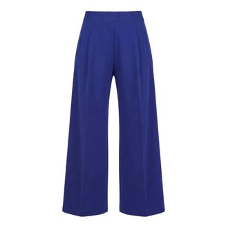 Semicouture Pantalon large - Femme - Pantalons - Bleu - Taille: 40 FR