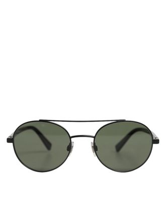 Dolce & Gabbana GLA1446 Matte Black Steel Frame Sunglasses - Black