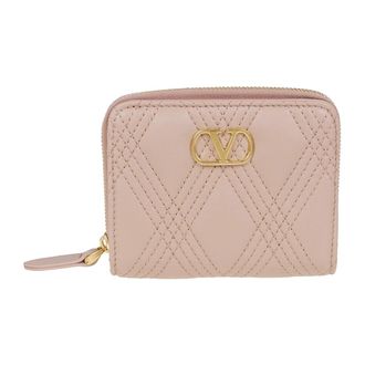 Valentino Garavani Gepolstertes Portemonnaie mit Rei&szlig;verschluss und Box - - Accessories - Damen - Rosa - ONE SIZE
