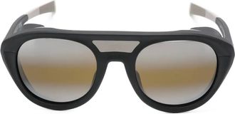 Vuarnet Runde Ice 04 Sonnenbrille mit Seitenschutz - Schwarz