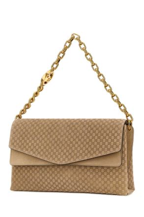 Gucci Womens Beige Suede Large Shoulder Bag Spicygingspicging Borse A Tracolla