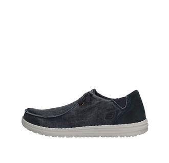 Skechers Melson Raymon Herren-Mokassin aus Canvas, zum Hineinschl&uuml;pfen, blau, 8.5 Medium US