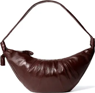 Christophe Lemaire Large Croissant Bag In Coated Cotton