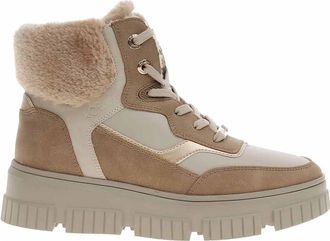 s.Oliver Damen Sneaker hoch mit Fütterung Winter mit Schnürsenkeln und Reißverschluss, Braun (Nut Comb.), 41 EU