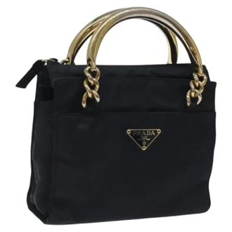 Prada Sac &agrave; main en nylon Pre-owned - Femme - Pre-owned - Noir - Taille: ONE Size