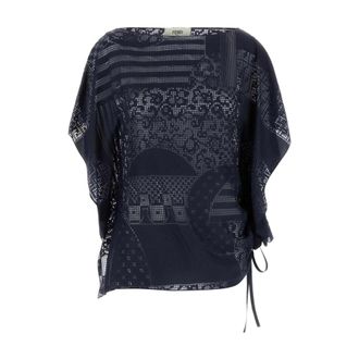 Fendi Damen, Blusen & Hemden, Blau, XSGr&ouml;&szlig;e