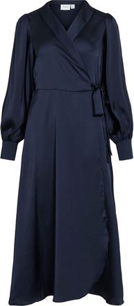 Vila Vienna Ravenna L/S Ankle WRAP Dress-NOOS