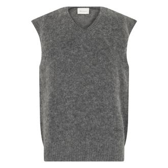 Ami &Auml;rmelloser Pullover - - Knitwear - Herren - Grau - XL