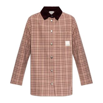 Emporio Armani Femme, Vestes, Rose, Taille: 42 FR Veste &agrave; Carreaux