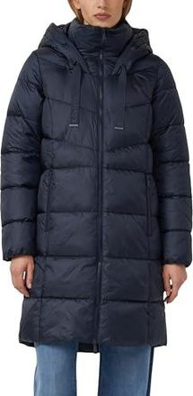 s.Oliver Steppmantel mit Stehkragen und Kapuze Manteau Tampon &agrave; Capuche, Bleu Marine (5959), 44 Femmes