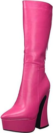 Lamoda Sketchy, Mid Calf Bateau Femme, Fuchsia PU, 36 EU