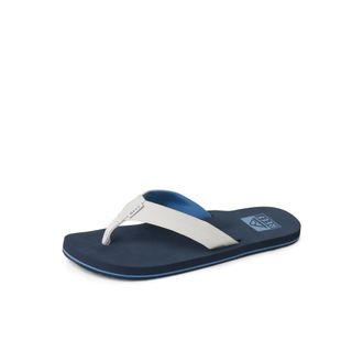 Reef Herren Twinpin Flipflop, Grau/Marineblau, 46 EU
