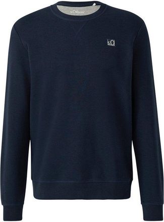 s.Oliver Sweatshirt Sweatshirt Weiches Sweatshirt aus Baumwollmix mit Crew Neck