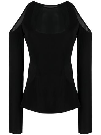 Tom Ford Semi-transparentes Oberteil - Schwarz
