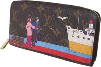 Louis Vuitton Portefeuille long Monogram (bi-fold) Pre-owned - Femme - Pre-owned - Brun - Taille: ONE Size
