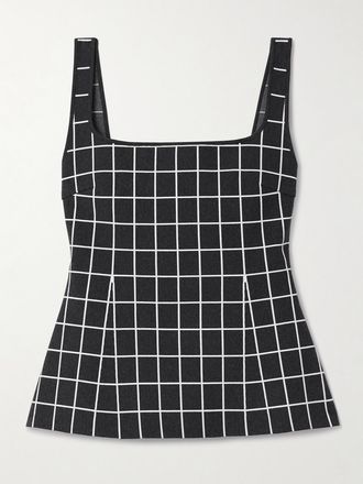 High Sport Débardeur En Coton Mélangé À Carreaux Inna - Gris