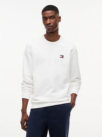 Tommy Hilfiger Sweat Tommy Badge en tissu &eacute;ponge bross&eacute;